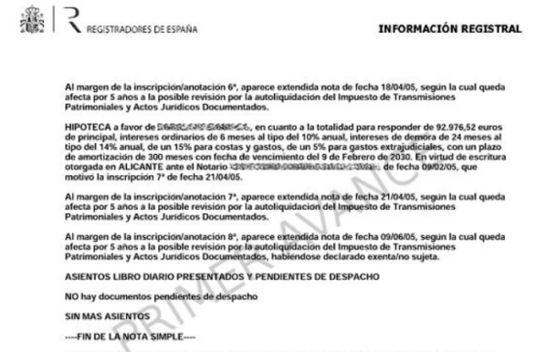 ¿Qué es y cómo solicitar una nota simple en el Registro de la Propiedad ...